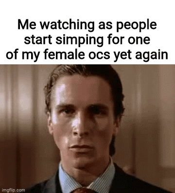 Patrick Bateman stares - Imgflip