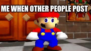 Mario smells cringe oh no cringe - Imgflip