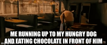 guy running up and eating - Imgflip