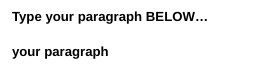 Your paragraph Blank Template - Imgflip
