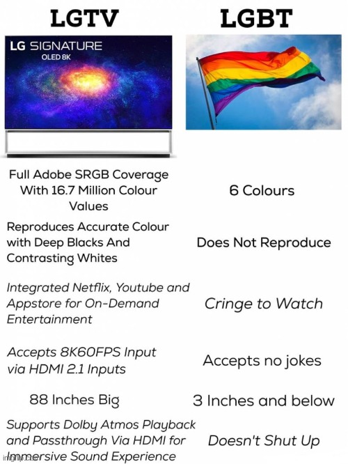 1 upvotes and this goes in lgbbq - Imgflip