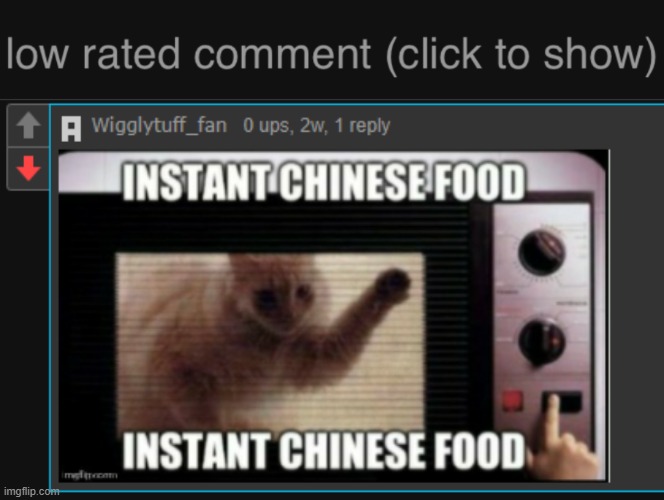 The Most Cursed Low Rated comment - Imgflip