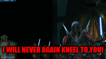 I will never again kneel to you - Imgflip