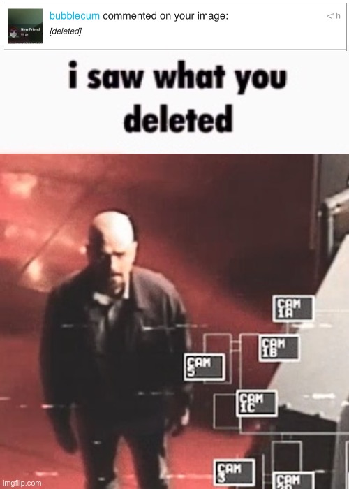 i saw what you deleted - Imgflip