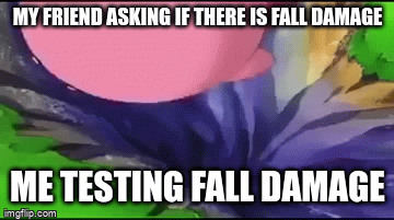 kirby falls into the abyss - Imgflip