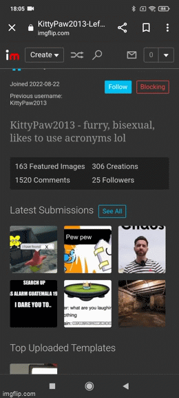 @Imgflip is this a bug or an usual thing - Imgflip