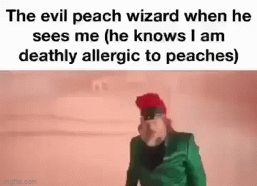 The evil peach wizard? - Imgflip