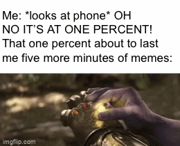 In PPST, (Phone Percentage Survival Time) this is a while. - Imgflip