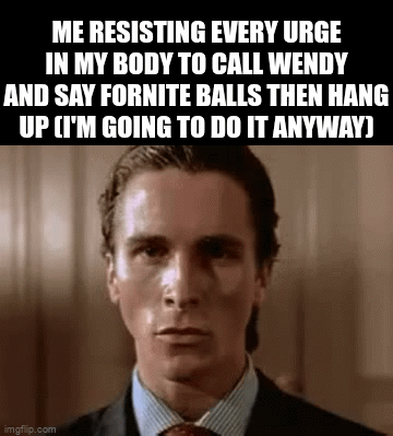 Patrick Bateman stares - Imgflip