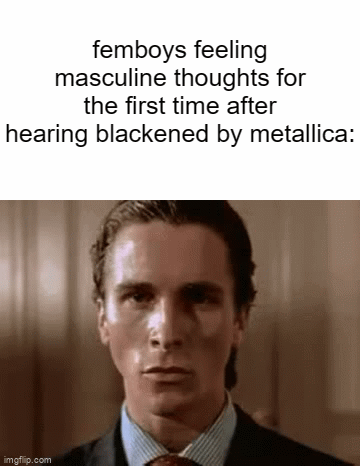 Patrick Bateman stares - Imgflip