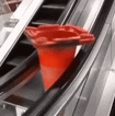 here's a tiny gif of a traffic cone spinning between two escalators ...