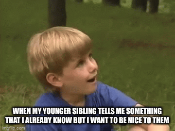 younger siblings be like - Imgflip