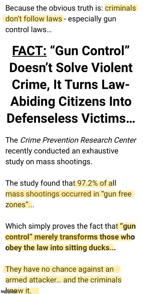 The Criminals Know Why Gun Control Can Never Work (for Us) - Imgflip