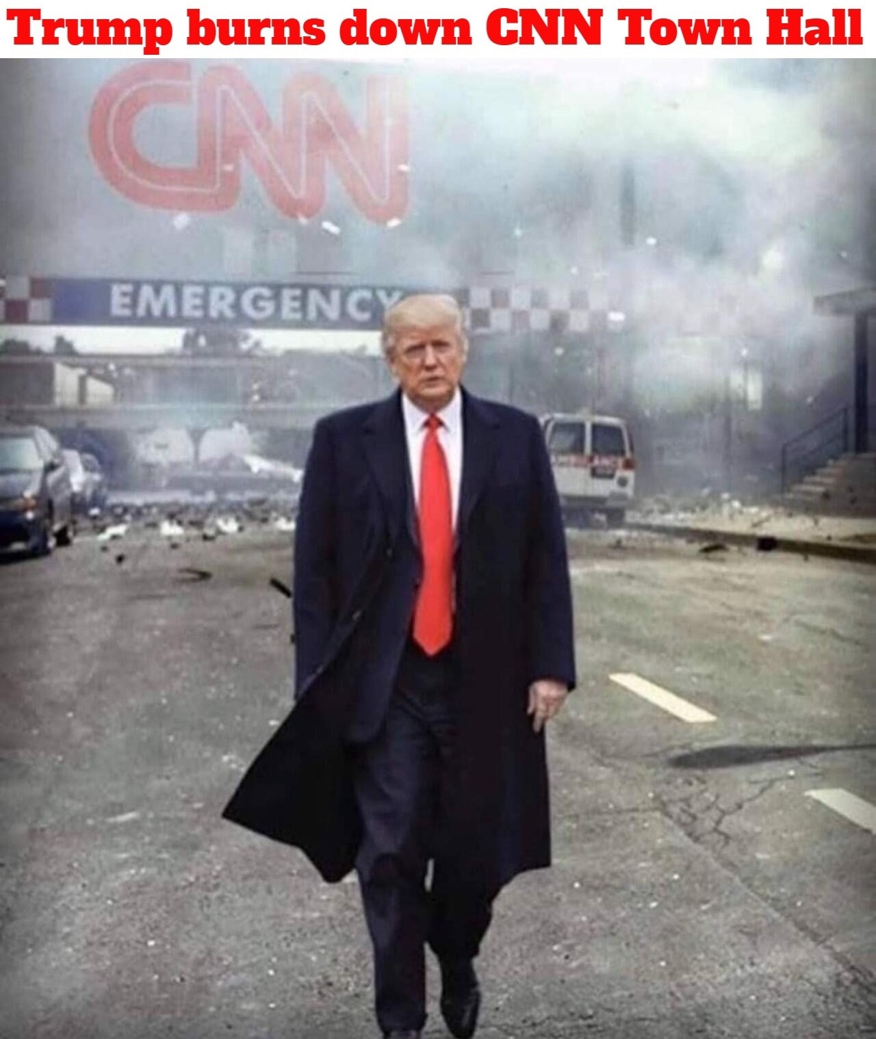 Trump burns down CNN Town Hall: Triggered liberal crybabies cut ...