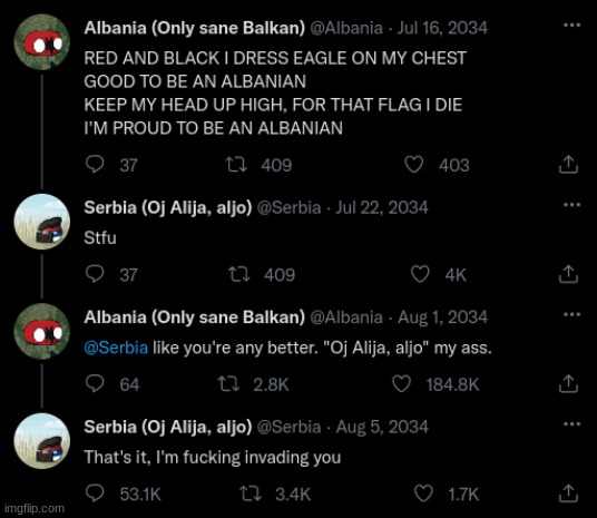 How ww3 starts, August 5, 2034 - Imgflip