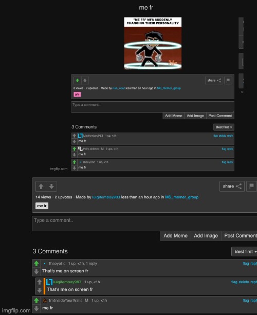 me fr - Imgflip