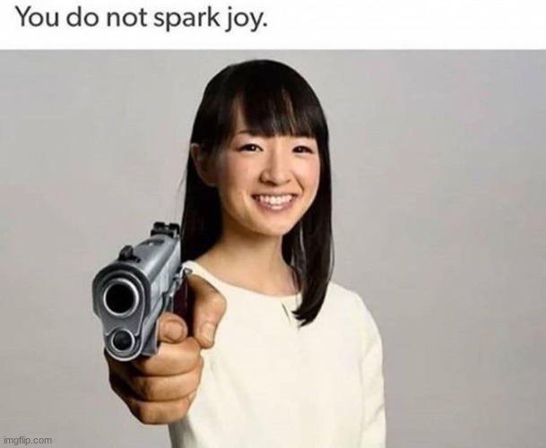 you do not spark joy - Imgflip