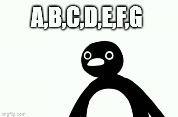 A,B,C,D,E,F,G. - Imgflip