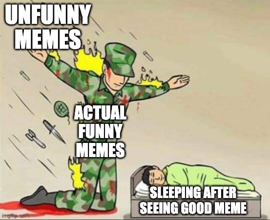 Soldier protecting sleeping child - Imgflip