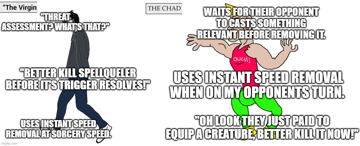 Virgin and Chad - Imgflip