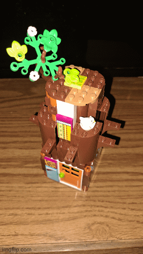 I put my bird house (original link) into this house I made - Imgflip