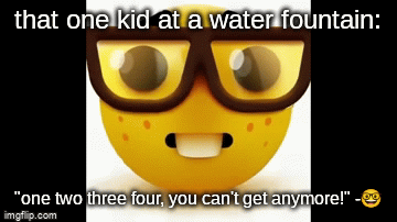 if you're coming inside from recess and it's 90 degrees, JUST LET ME ...