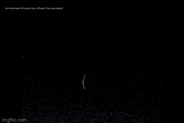 ooo pretty projection i did earlier of the 2029 apophis asteroid passby ...