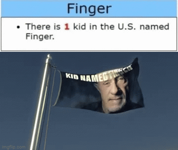 A kid named Finger - Imgflip