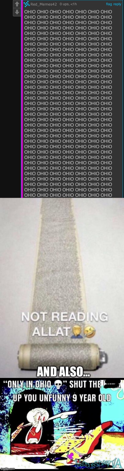Image tagged in not reading allat,only in ohio stfu you unfunny 9 year ...