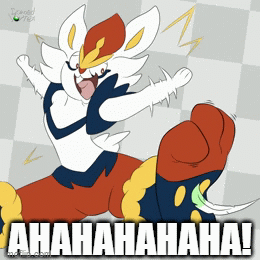 Cinderace Tickle gif - Imgflip