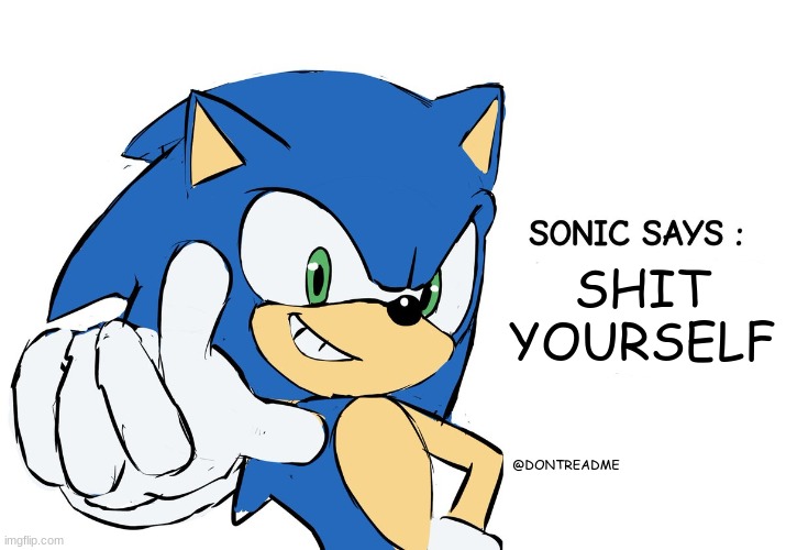sonic says - Imgflip