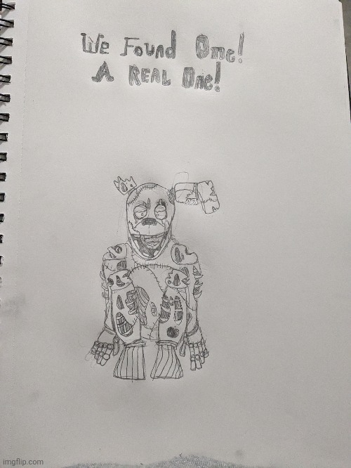 Springtrap from FNAF 3 in safe room BETTER rough draft - Imgflip