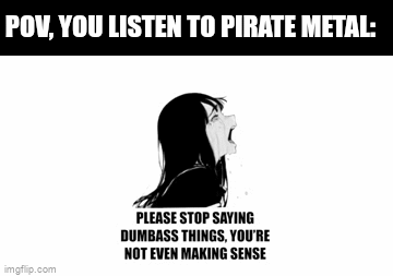 Pov, you listen to pirate metal: - Imgflip