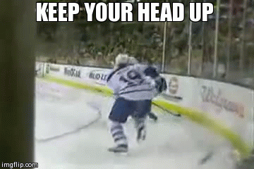 NHL Glass Shattering Hit - Imgflip