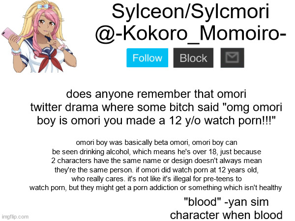 Kokoro Momoiro announcement 2 - Imgflip