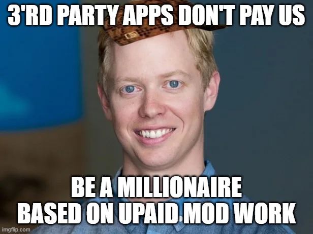 CEO of reddit explaining why they neeed to cancel 3'rd party apps - Imgflip