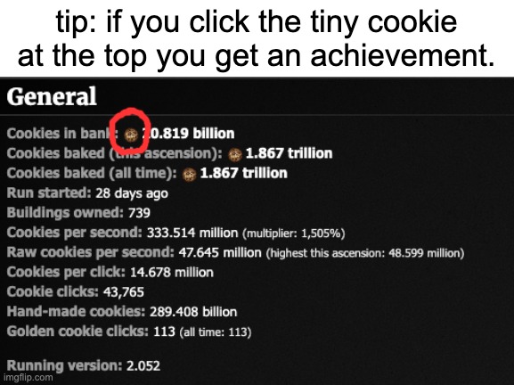you can do it no matter how many cookies you have. i got it a few weeks ...