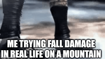 TRYING FALL DAMAGES - Imgflip