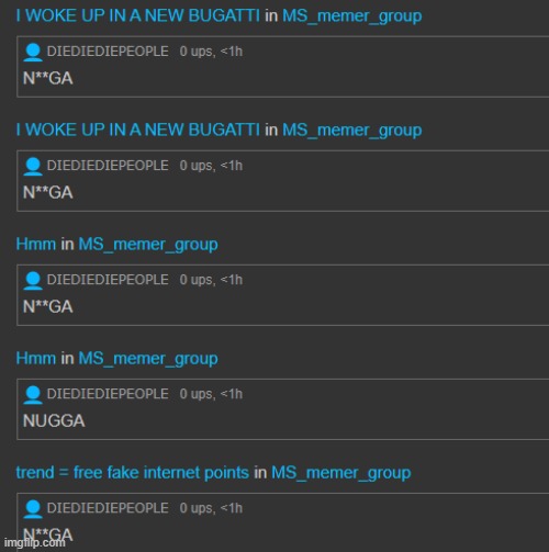 but they dont delete the comment, no bias here (i censored it you're welcome) - Imgflip