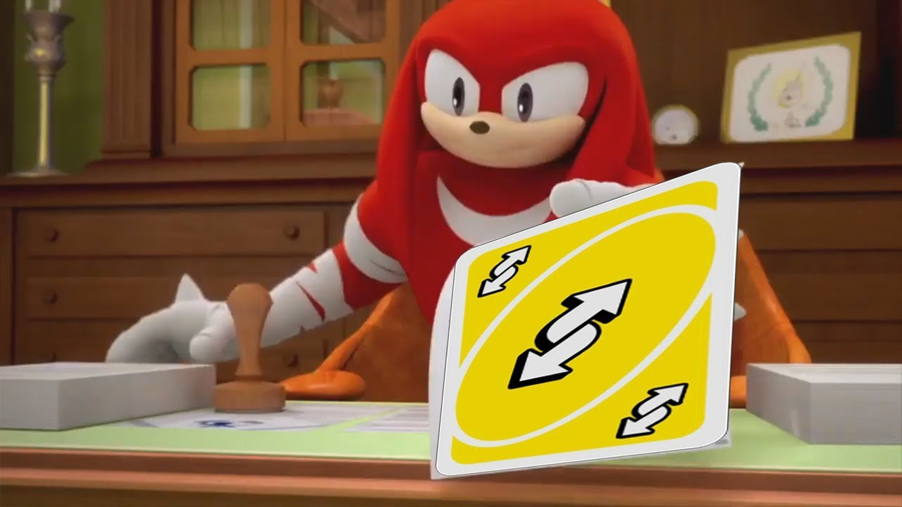 Knuckles Uno Reverse Blank Template Imgflip