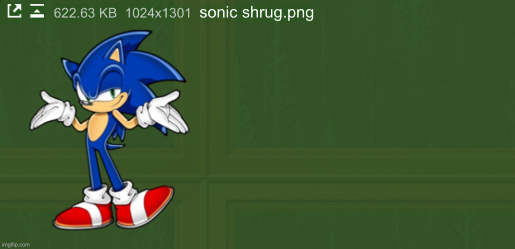 wow its sonic - Imgflip