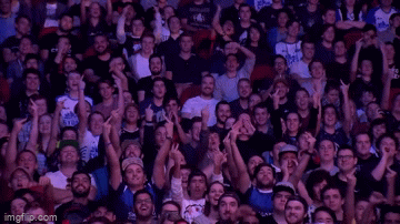 AU crowd middle finger college, game, fun JPP - Imgflip