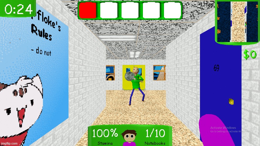 totally normal baldi game - Imgflip