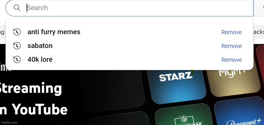 Youtube history reveal - Imgflip