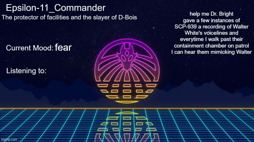 Epsilon-11_Commander's Vaporwave announcement template - Imgflip
