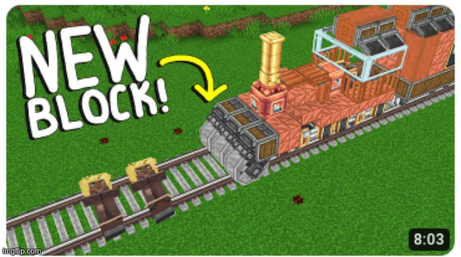 Let's add the villager-be-squished thingies to our train! - Imgflip