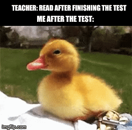 me after a test - Imgflip