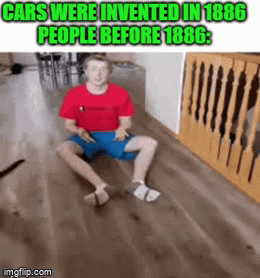 people before cars were invented - Imgflip