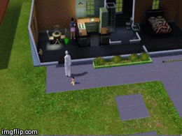 My favourite sim glitch of all... - Imgflip