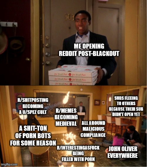 basically the state of reddit today - Imgflip
